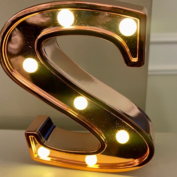 GANZ | Holiday | Ganz Led Light Up Marquee Initial S Ornament | Poshmark